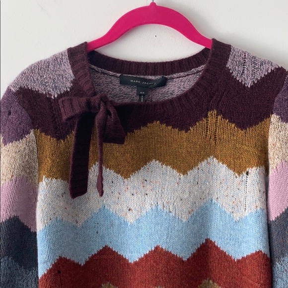 Marc Jacobs | Sweaters | Marc Jacobs Cashmere Chevron Intarsia Sweater ...